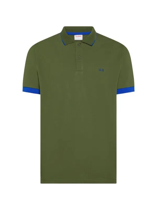 SUN 68 Polo Shirt With Logo - Green