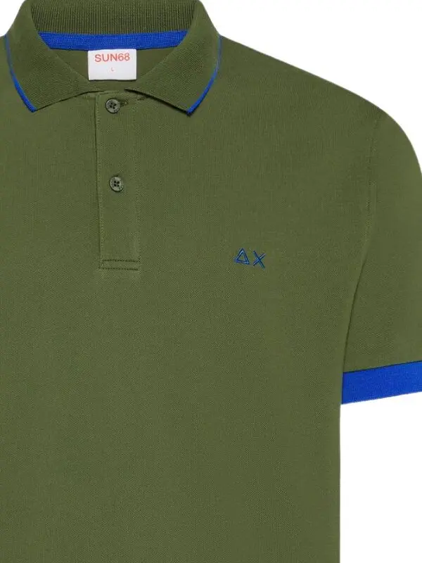 SUN 68 Polo Shirt With Logo - Green
