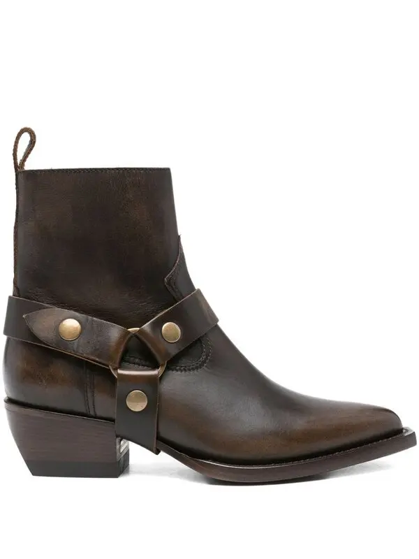 GOLDEN GOOSE Debbie Leather Ankle Boots