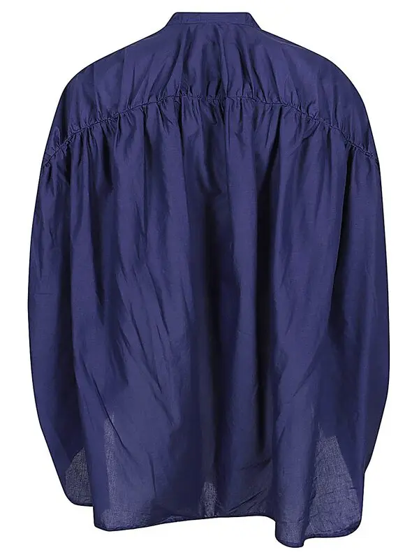 MIZUIRO Name Embroidered Cotton Shirt