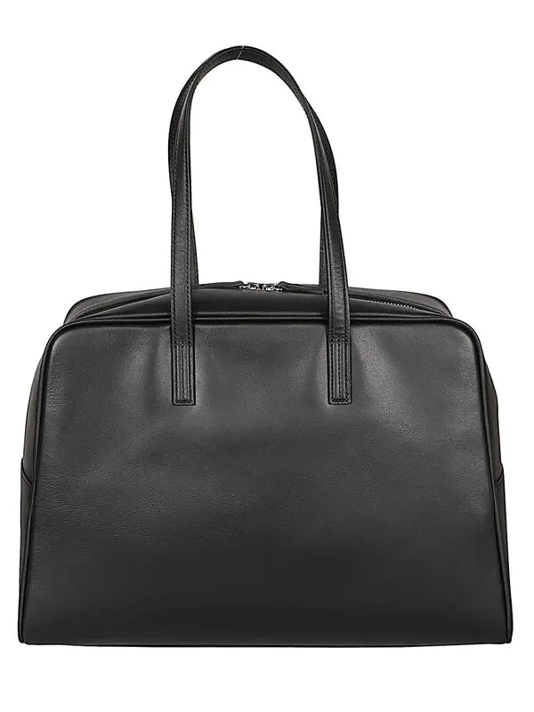 MIZUIRO Large Leather Boston Bag