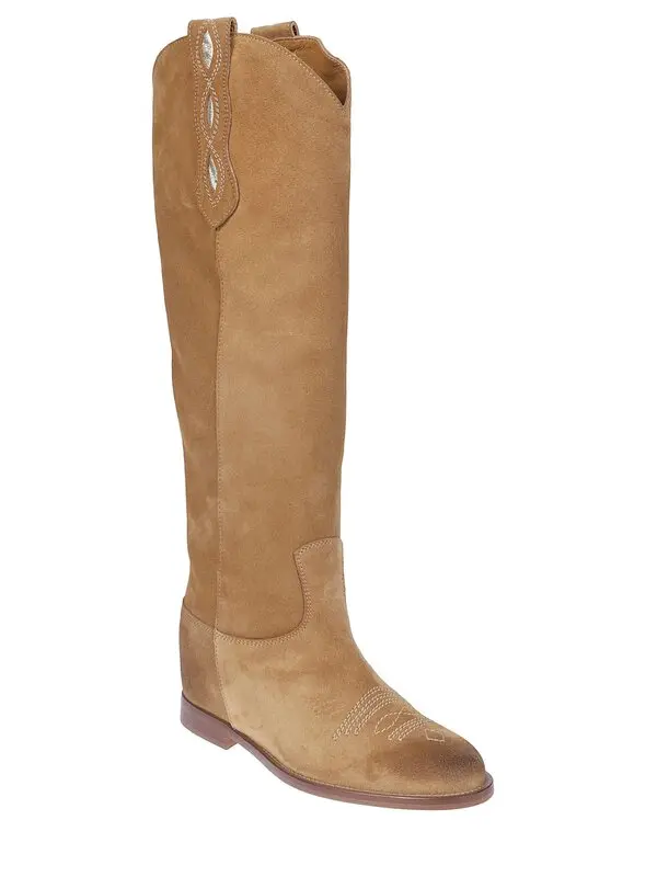 VIA ROMA 15 Suede Knee High Boots