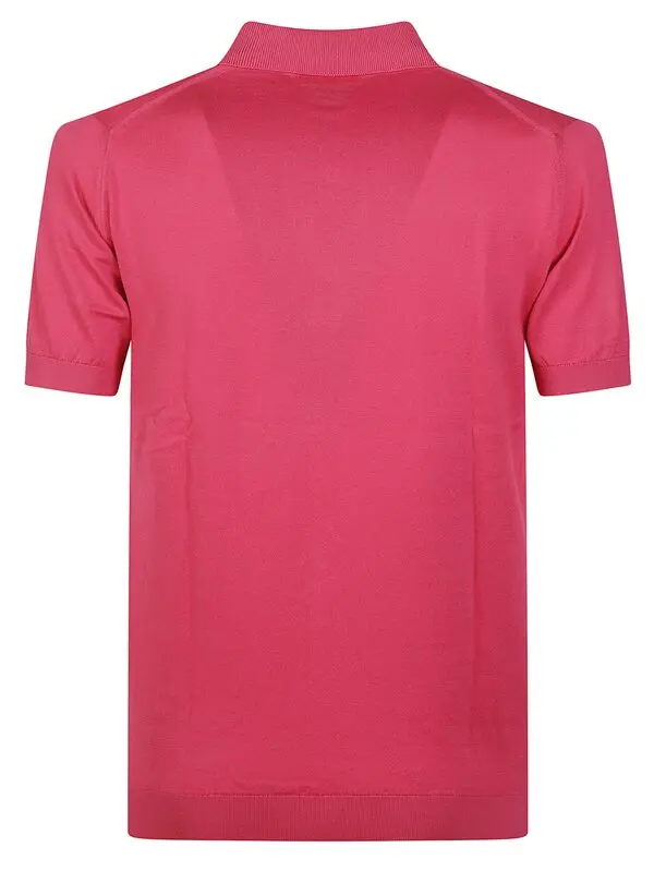 John Smedley Adrian Polo Shirt - Pink