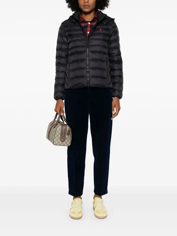 Polo Ralph Lauren Hooded Down Jacket With Logo