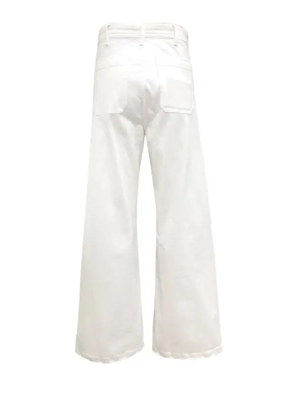 Polo Ralph Lauren Wide Leg Denim Trousers - White