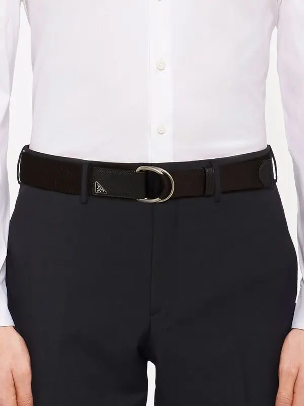 Prada Re-nylon Belt With Enamel Triangle Logo