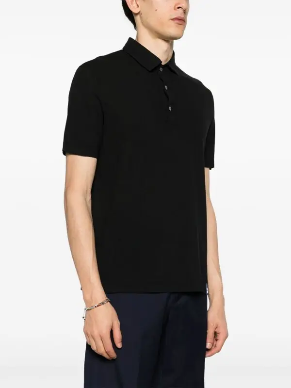 DRUMOHR Cotton Polo Shirt - Black