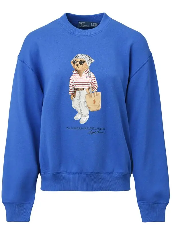 Polo Ralph Lauren Crewneck Sweatshirt With Graphic Print - Blue