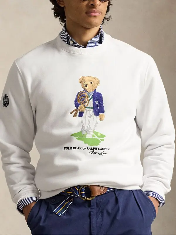 Polo Ralph Lauren Wimbledon Bear Embroidered Sweatshirt