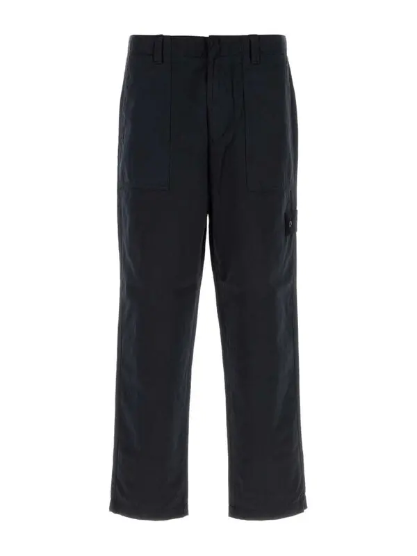 Stone Island Cotton Cargo Trousers
