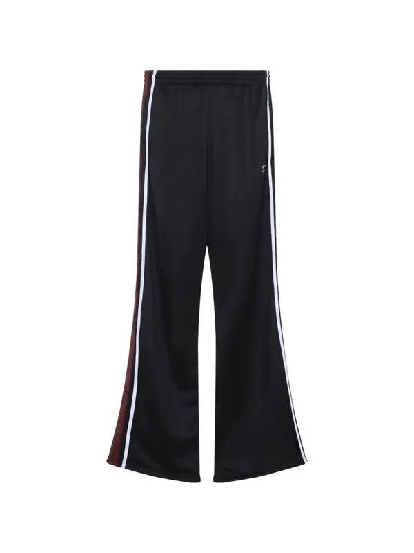 Martine Rose Wide Leg Trousers With Contrast Stripes - Black