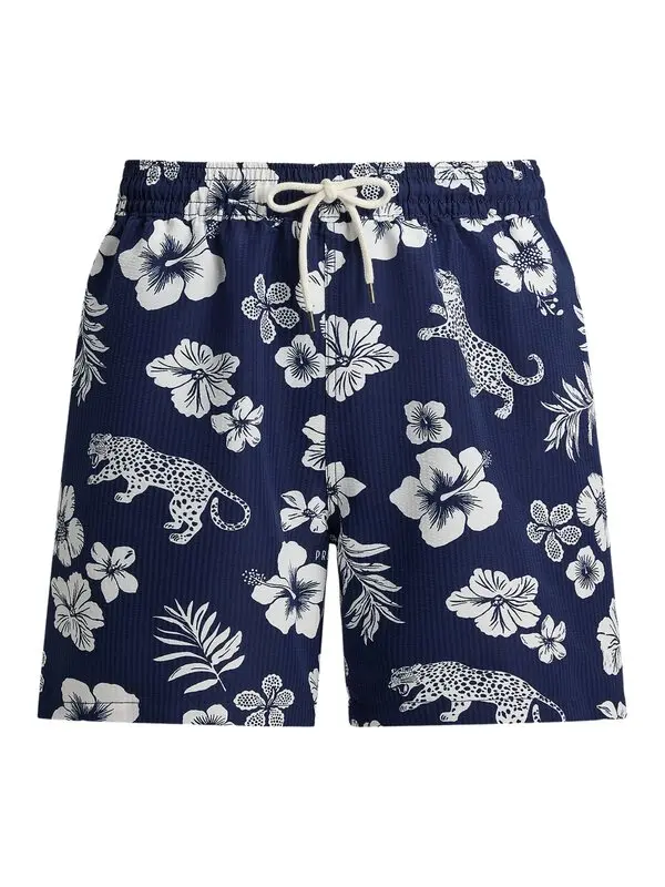 Polo Ralph Lauren Printed Swim Shorts - Blue