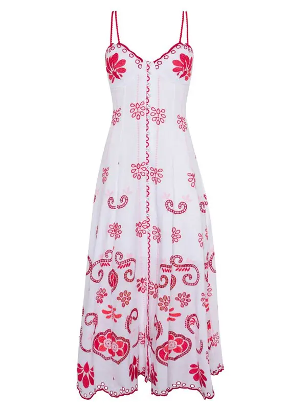 Charo Ruiz Ibiza Lorina Embroidered Maxi Dress