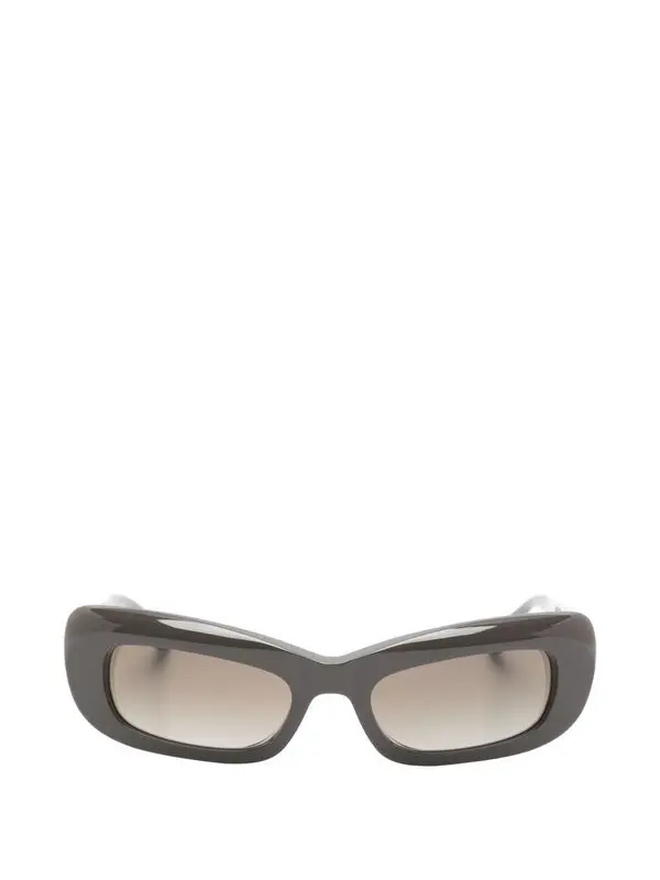 Balenciaga Rectangle Frame Sunglasses - Brown