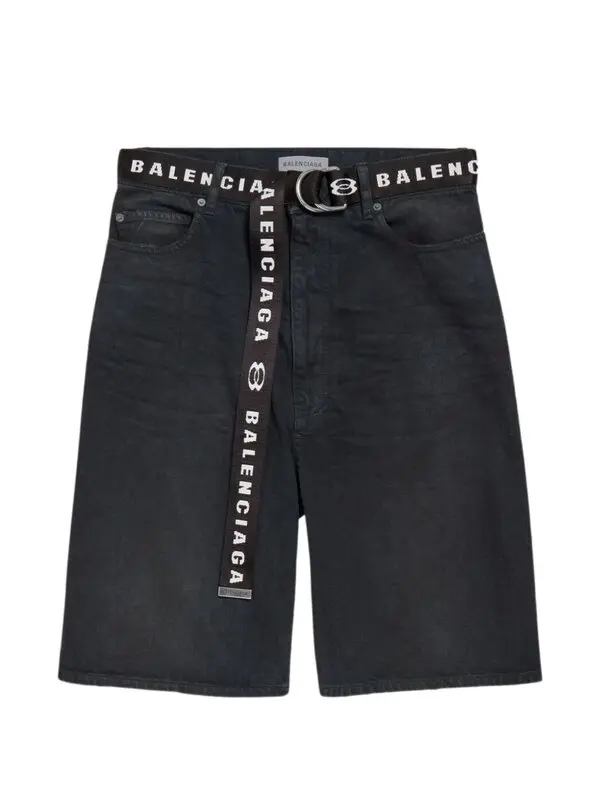Balenciaga Cotton Denim Shorts