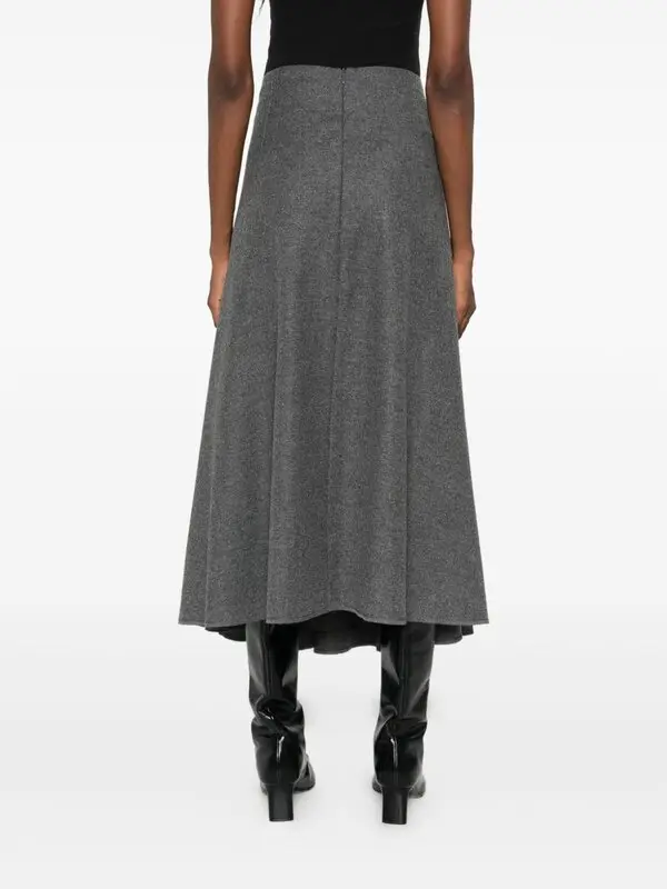 SUSANNE BOMMER Wool Midi Skirt