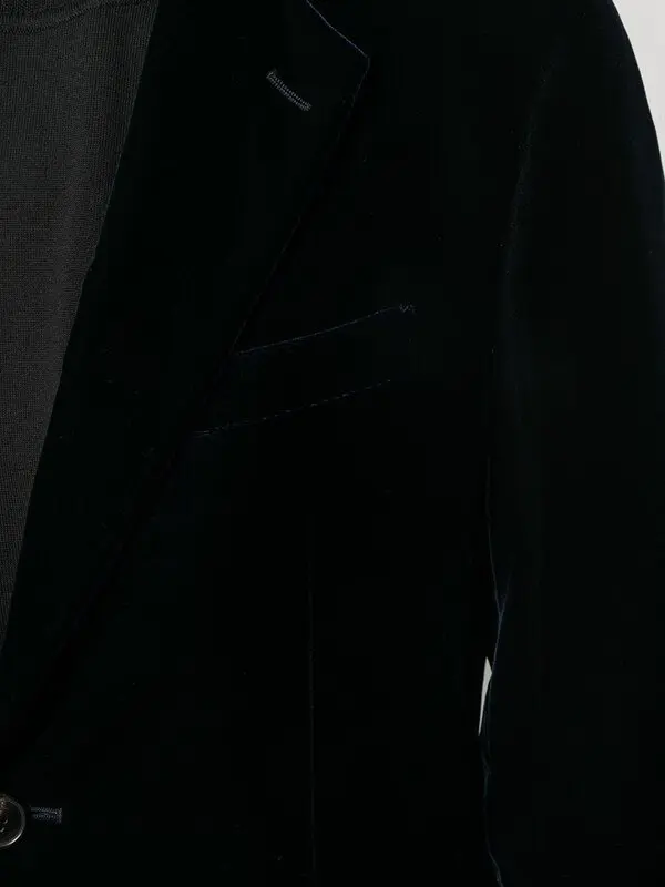 Giorgio Armani Velvet Single-breasted Blazer Jacket