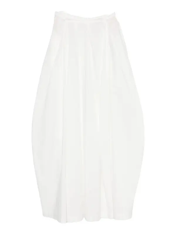 JUCCA Pleated Maxi Skirt - White