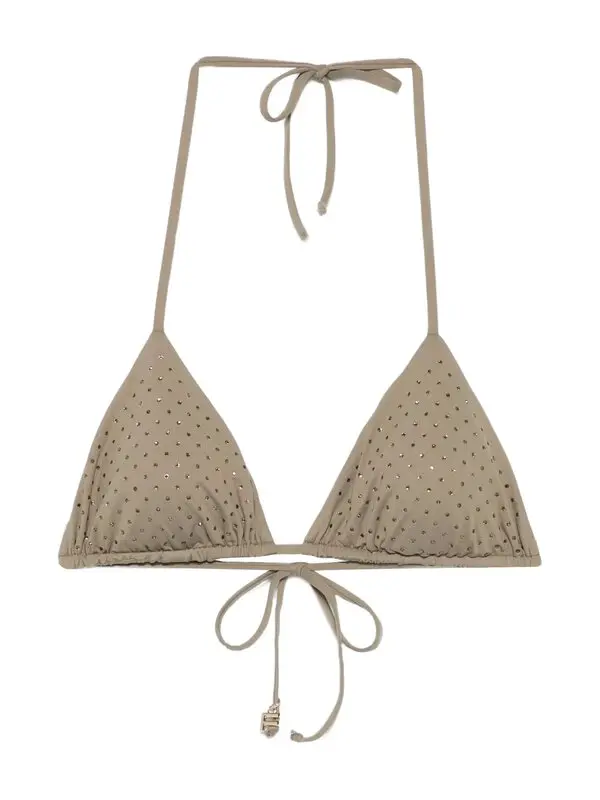 FISICO Embellished Triangle Bikini Top - Green