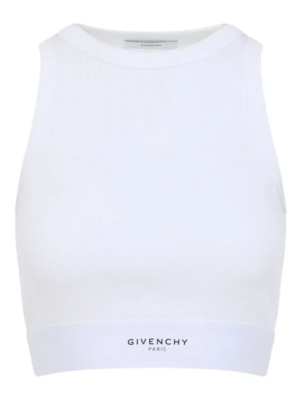 Givenchy Ribbed Cropped Tank Top