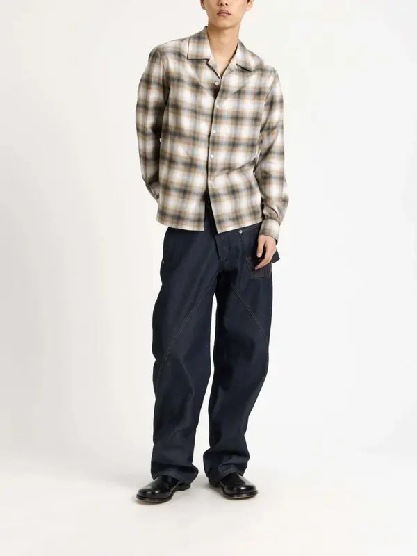 JW Anderson Shaded Checkered Shirt