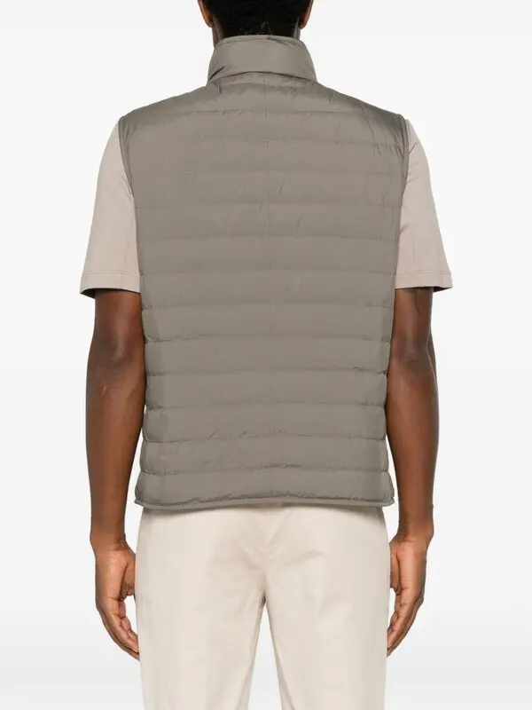 Brunello Cucinelli Padded Down Vest - Grey