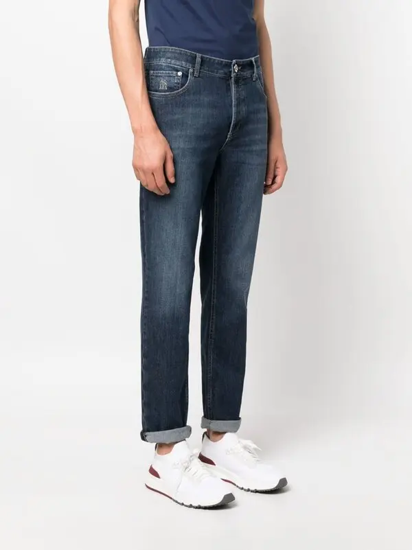 Brunello Cucinelli Denim Cotton Jeans - Blue