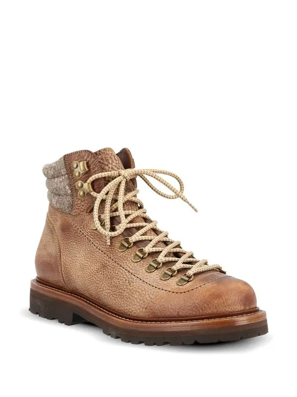 Brunello Cucinelli Leather Ankle Boots