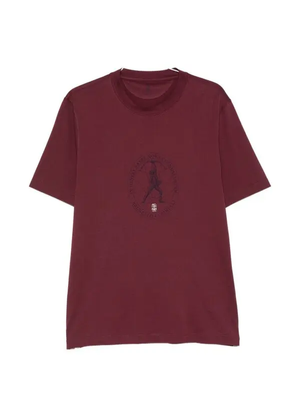 Brunello Cucinelli Logo Cotton T-shirt
