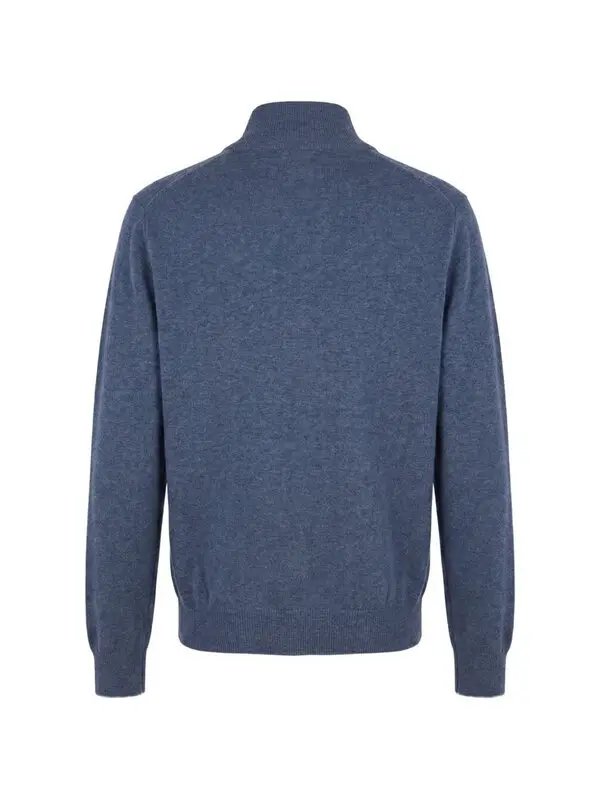 Brunello Cucinelli Quarter Zip Pullover - Blue