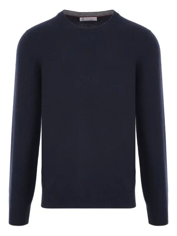 Brunello Cucinelli Cashmere Crewneck Sweater - Blue