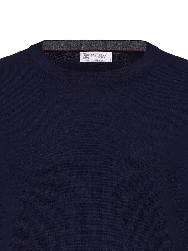 Brunello Cucinelli Cashmere Crewneck Sweater - Blue