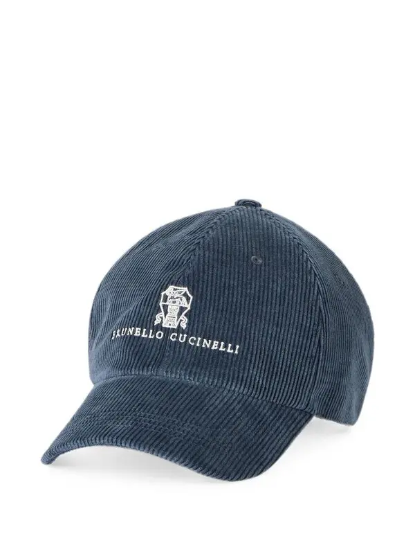Brunello Cucinelli Logo Baseball Cap - Blue