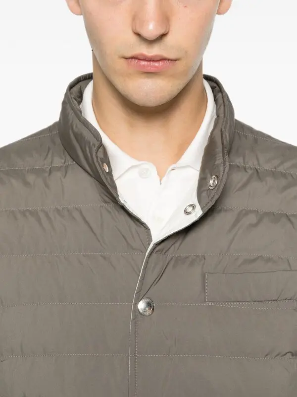 Brunello Cucinelli Padded Vest - Grey