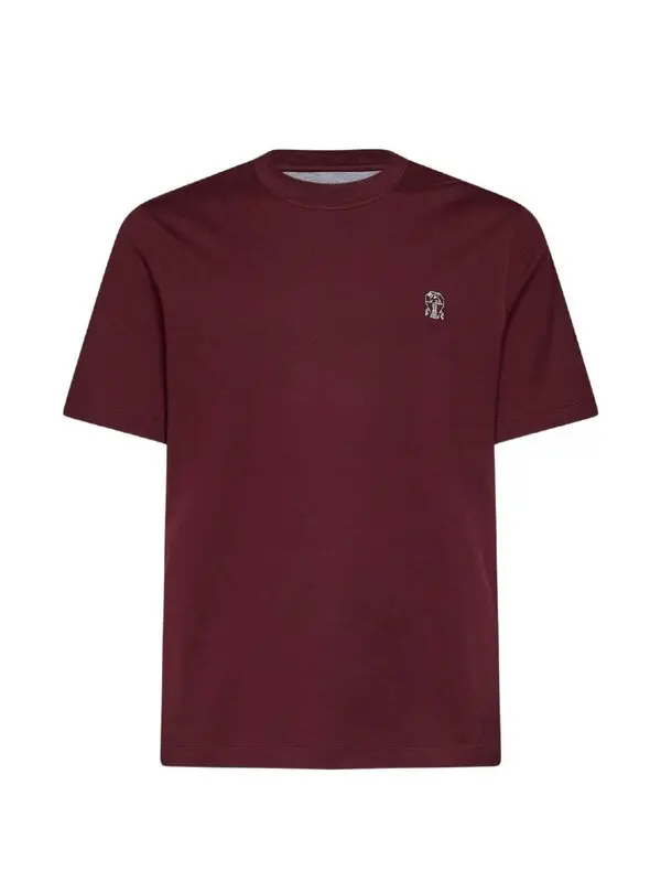 Brunello Cucinelli Logo Cotton T-shirt