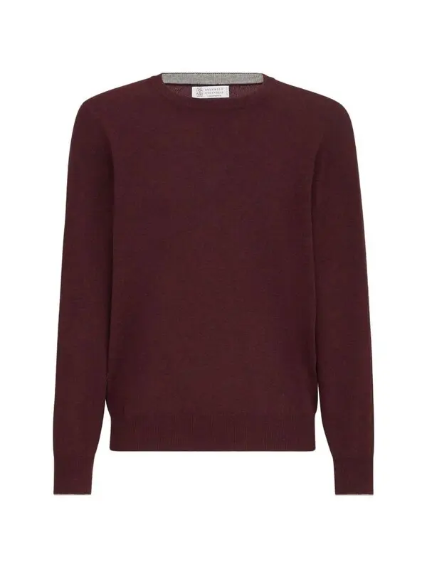 Brunello Cucinelli Cashmere Crewneck Sweater - Red