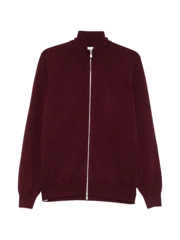 Brunello Cucinelli Cashmere Zip-up Cardigan - Red