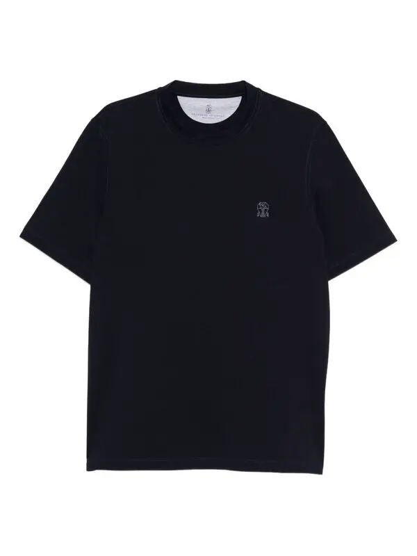 Brunello Cucinelli Logo Cotton T-shirt