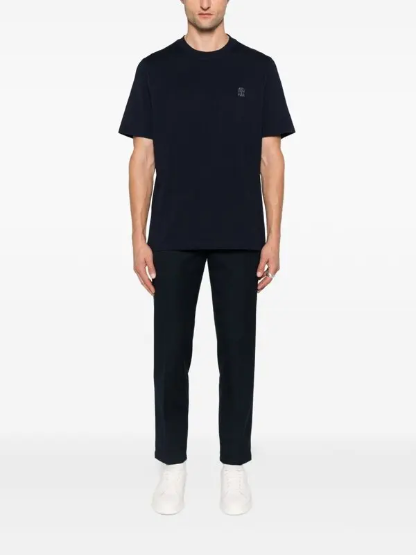 Brunello Cucinelli Logo Cotton T-shirt
