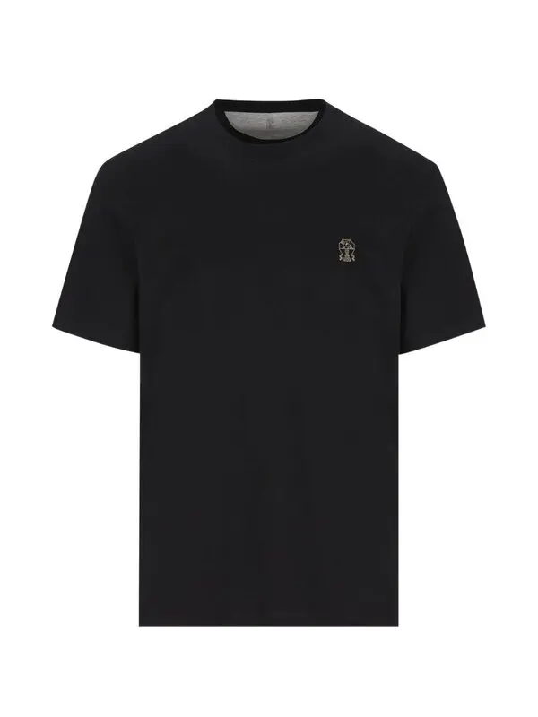 Brunello Cucinelli Logo Cotton T-shirt