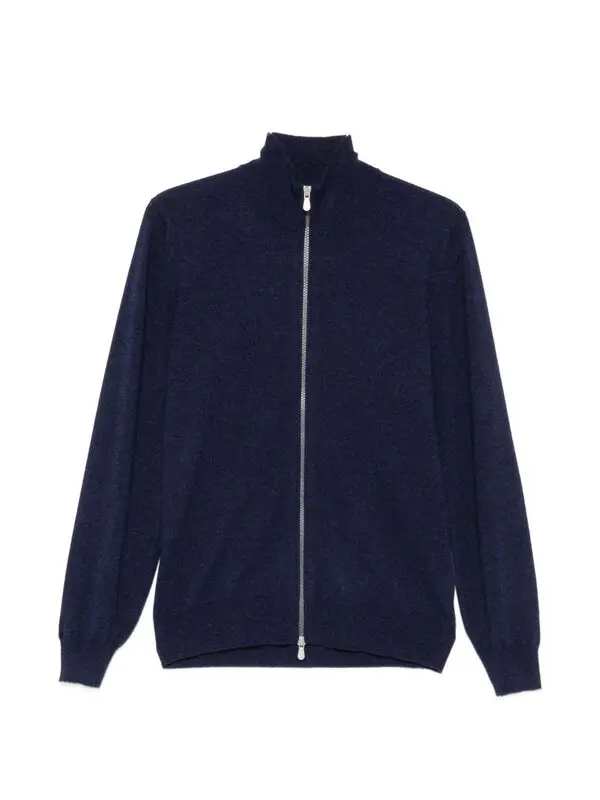 Brunello Cucinelli Cashmere Zip Cardigan - Blue
