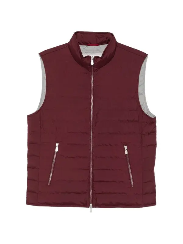 Brunello Cucinelli Puffer Vest - Red