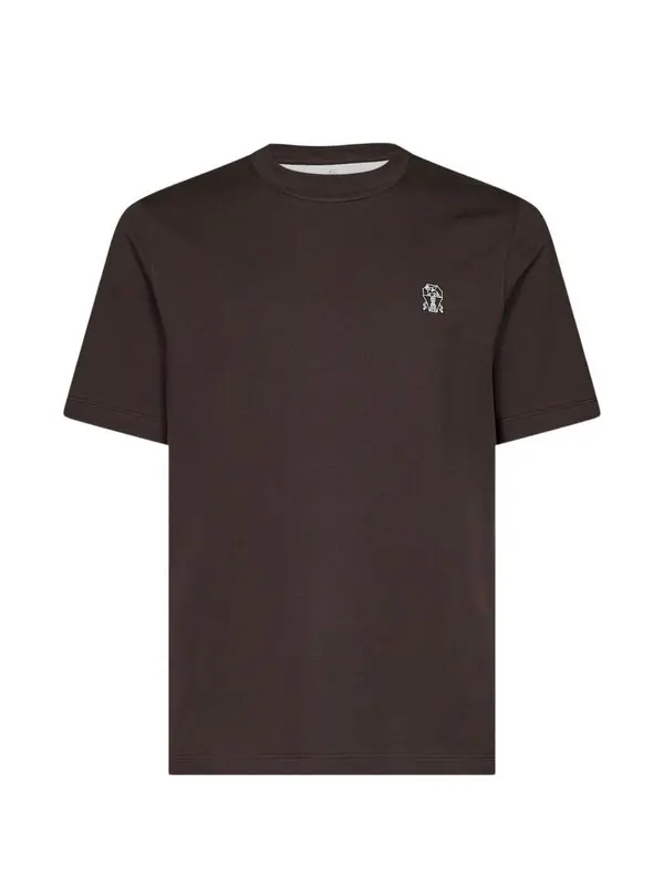 Brunello Cucinelli Logo Cotton T-shirt