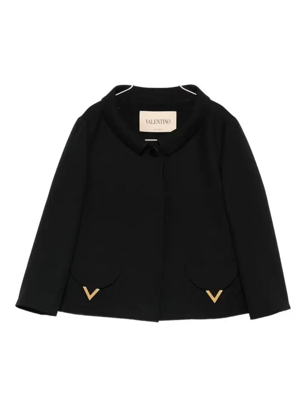 Valentino Garavani Vlogo Signature Wool And Silk Jacket