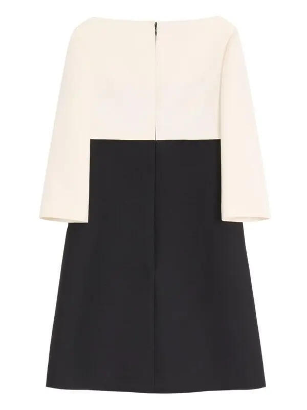 Valentino Garavani Wool And Silk Mini Dress - Black