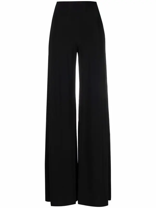 Norma Kamali High-waisted Flared Leg Trousers