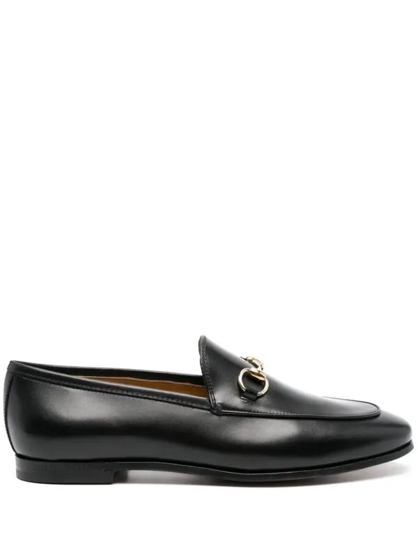 Gucci Jordaan Leather Loafers - Black