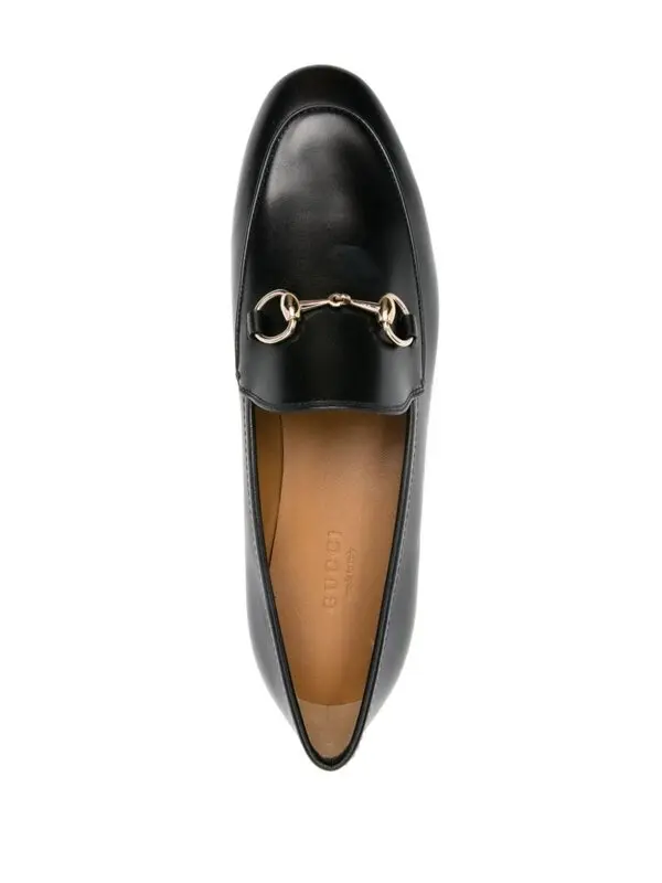 Gucci Jordaan Leather Loafers - Black