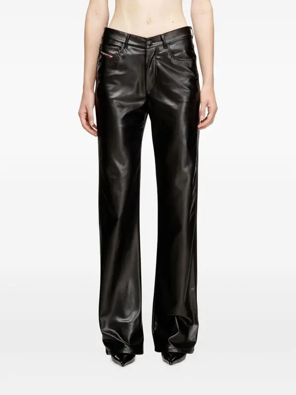 DIESEL® Coated Faux-leather Trousers