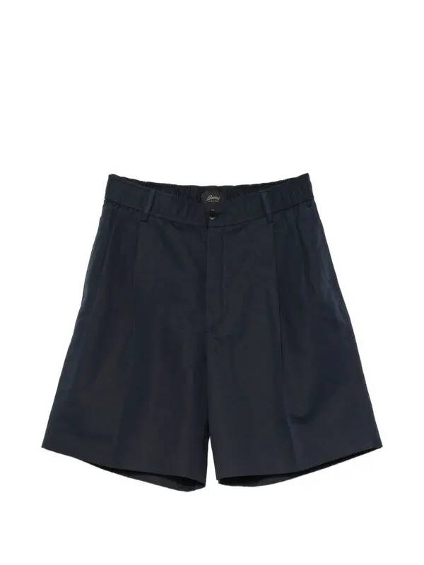 Brioni Bellagio Linen And Cotton Shorts